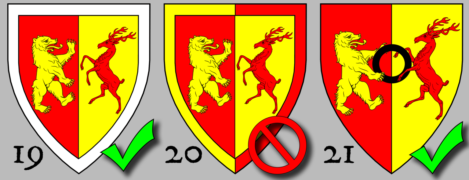 How to Avoid Marshalling in SCA Armory - Heraldry at Poore House