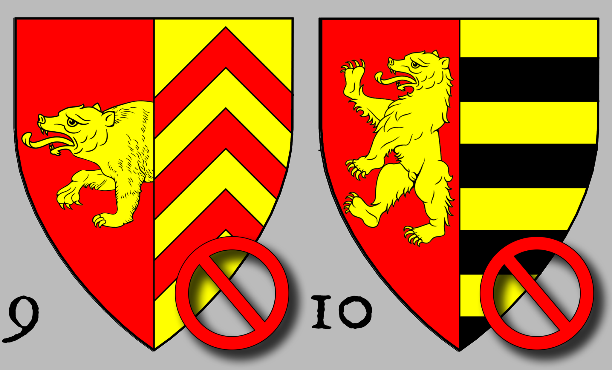 How to Avoid Marshalling in SCA Armory - Heraldry at Poore House